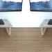 Dual Printer Stand. Wood Monitor Stand. Computer Screen Riser, Desk ...