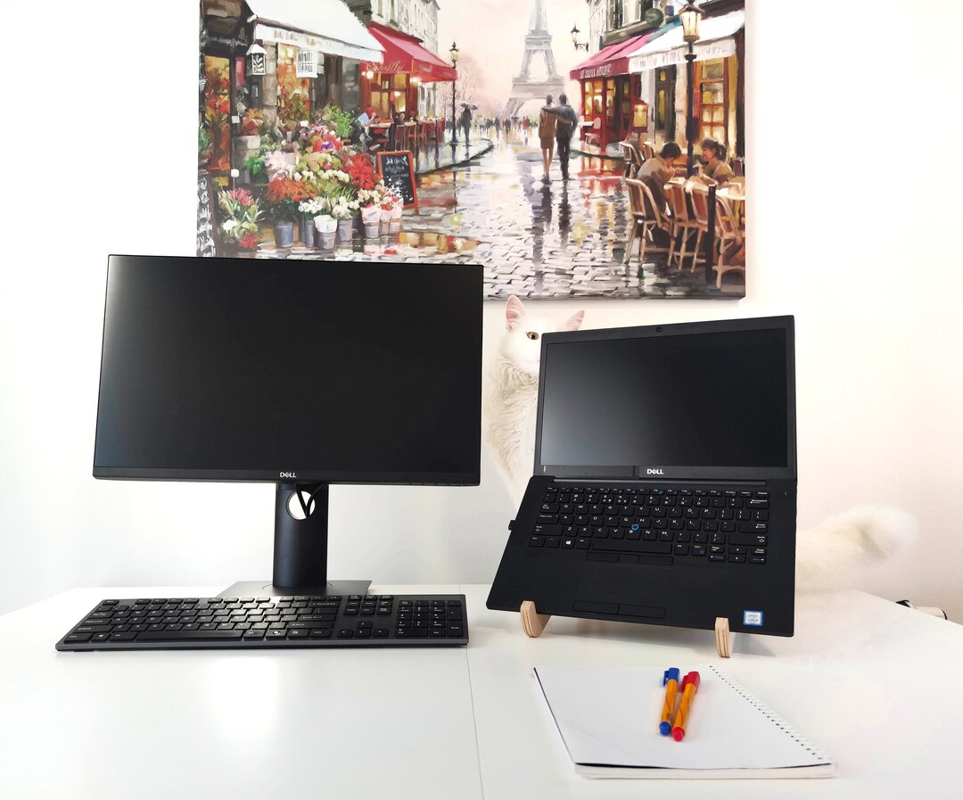 Laptop Stand. Perfect for Home Office. Laptop Riser. Wood Laptop Stand ...