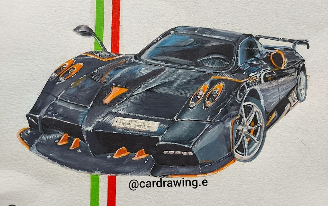Pagani Huayra Imola Handmade Sticker - Etsy