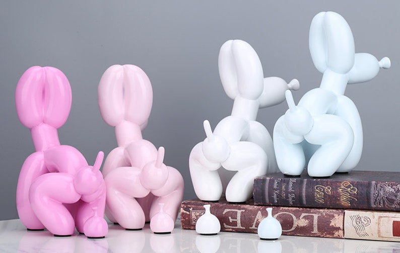 Creative Statue Poop Ballon Dog Decoration for Home Resin Art - Etsy
