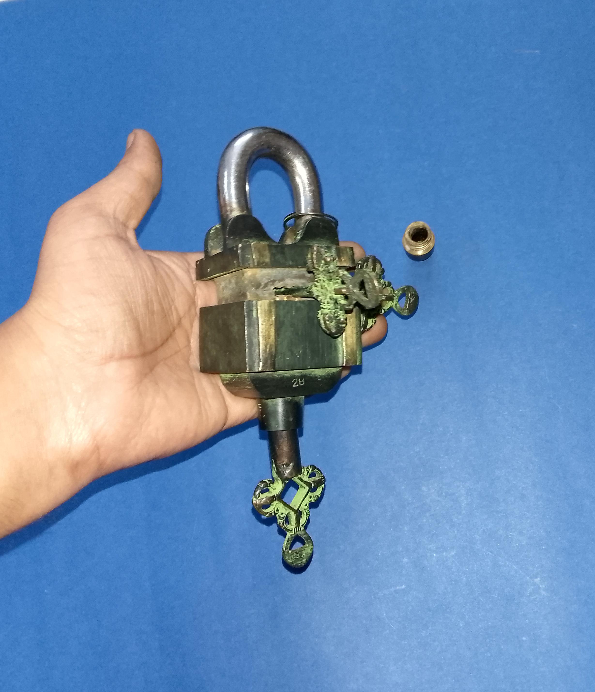 Brass Tricky Lock With 06 Keys | Handcrafted Puzzle Padlock | Working ...