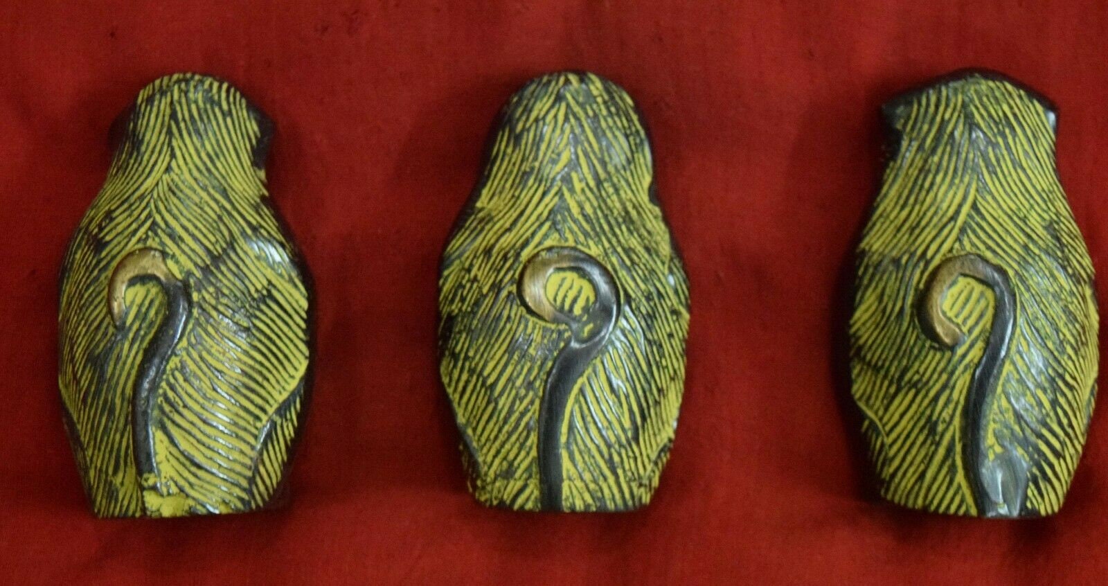 Three Monkeys Sign of Peace Sculpture Brass Mahatma Gandhi Monkeys ...