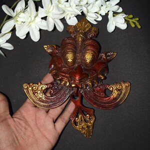 Brass Yali Face Wall Hanging | Handicrafts Mythical Yali Wall Decor ...