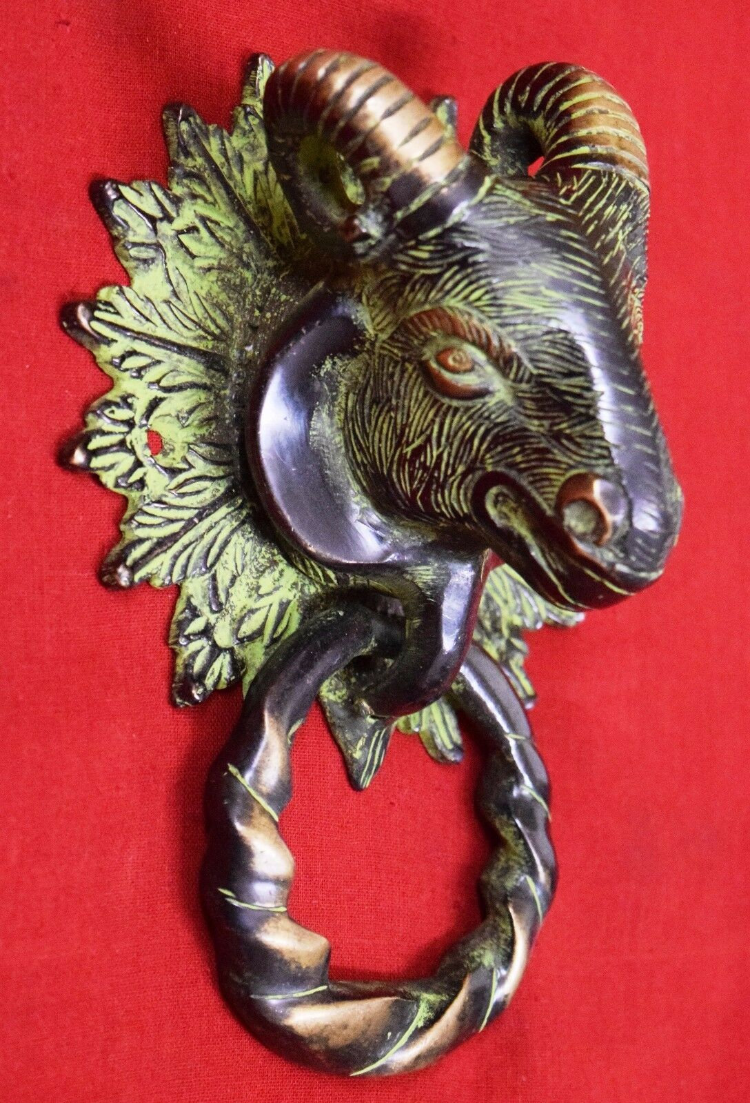 Goat Head Door Knocker Brass Sheep Door Knocker Animal - Etsy