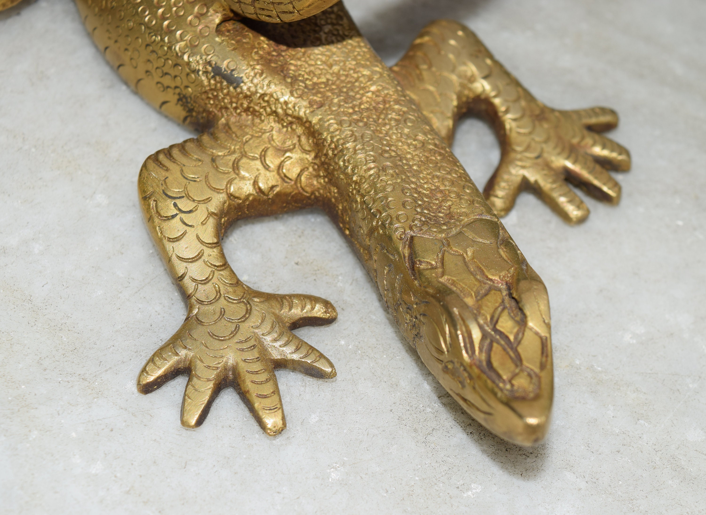9'' Inches Reptile Shape Table Decor Office Brass | Etsy