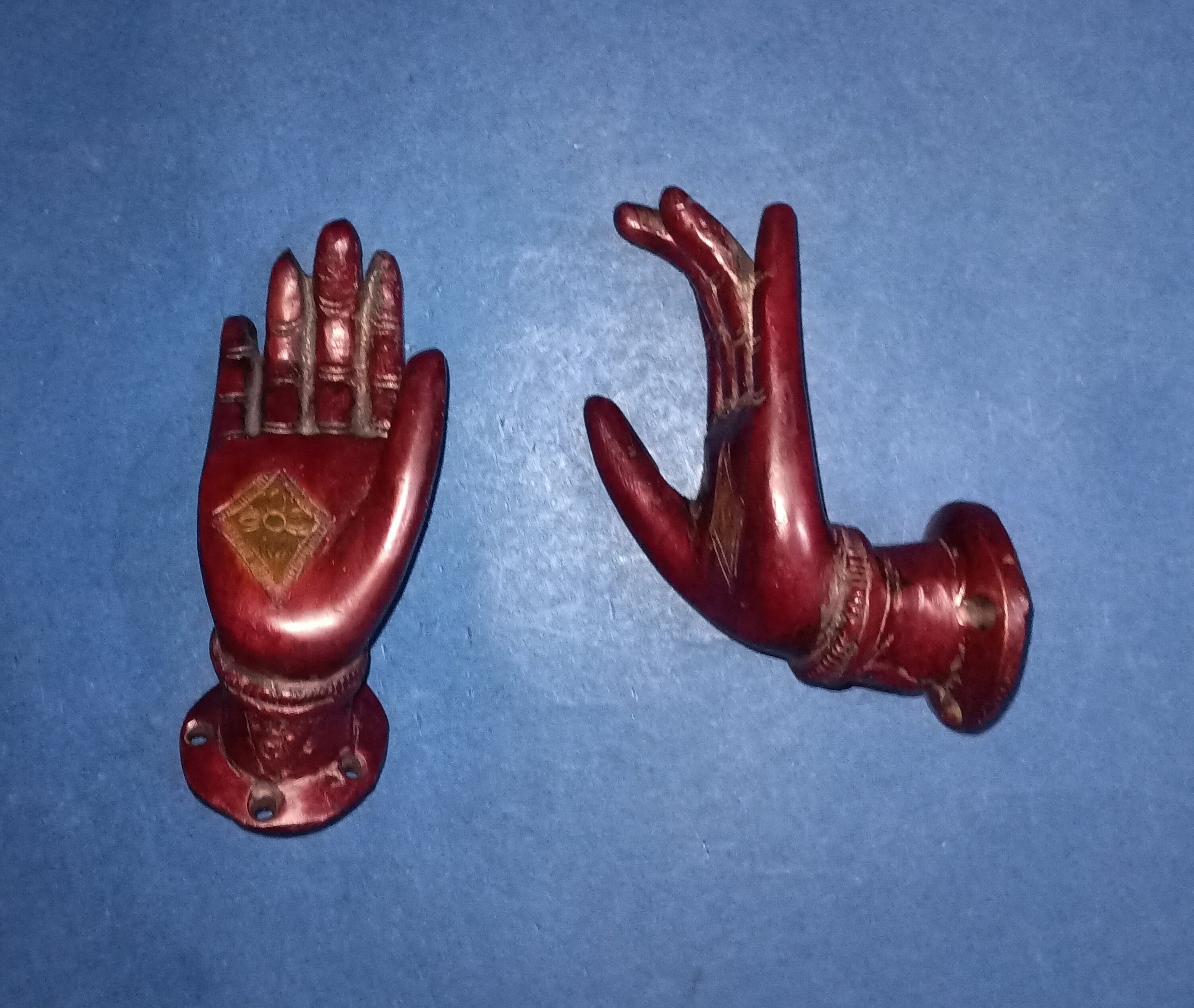 Kathak Lady Hand Shape Door Pull Brass Girl Hand Knobs for Cupboard ...