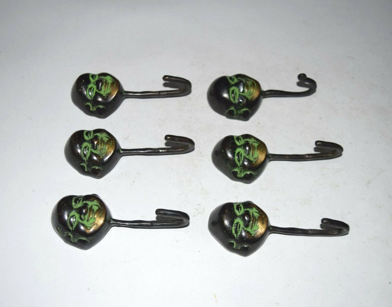 Smiley Face Hook Set of 06 Wall Hooks Brass Laughing Buddha - Etsy