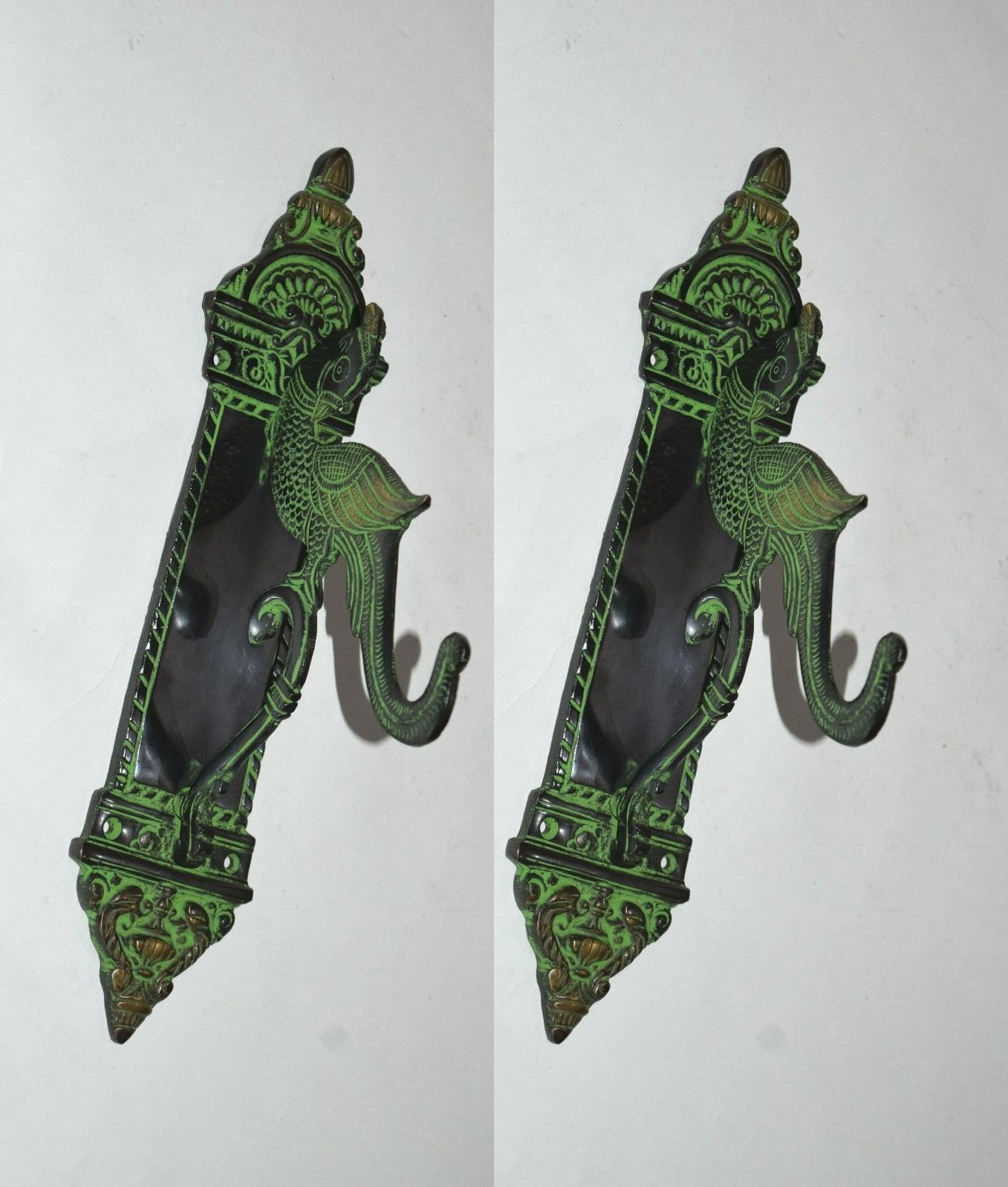 Brass Curvy Tail Parrot Bracket Wall Hooks Hook for Hanging - Etsy