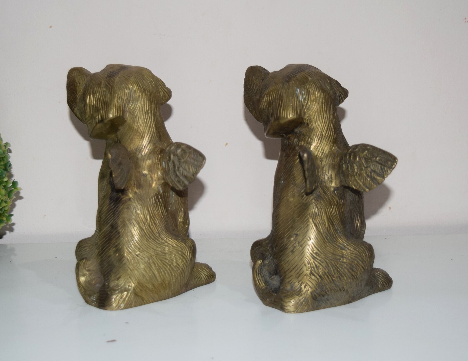 Poppet Angel Dog Statue | Loving Buddies Dog Set | Flying Puppy Pair - Etsy