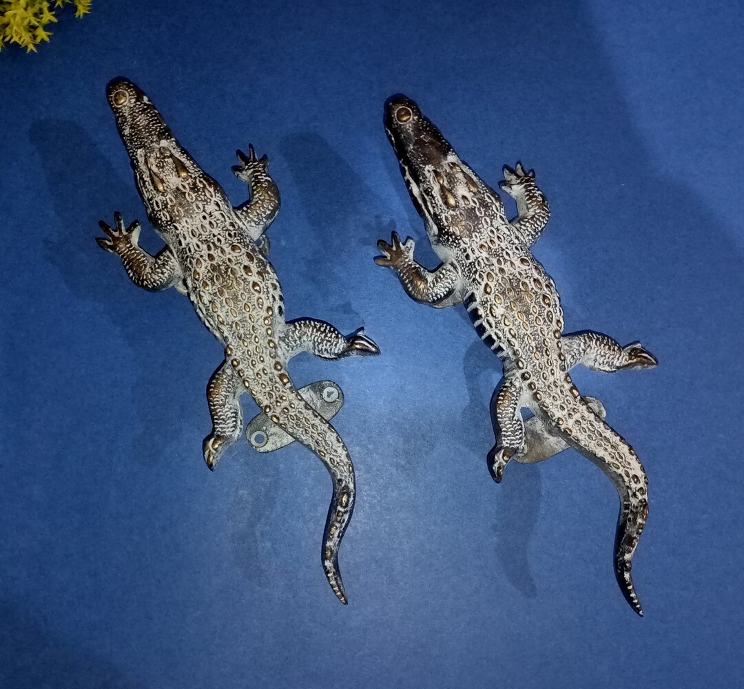 Sankeskin Monster Lizard Door Pull Wild Animal Pulls | Marsh Crocodile ...