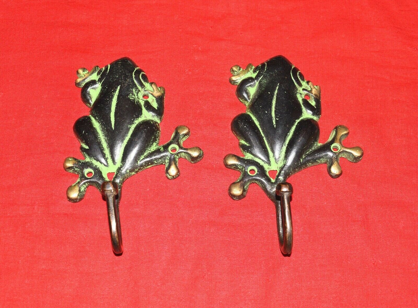 Wall Decor Frog Hook Set | Brass Handicrafts Toad Figure Hook | Drawing ...