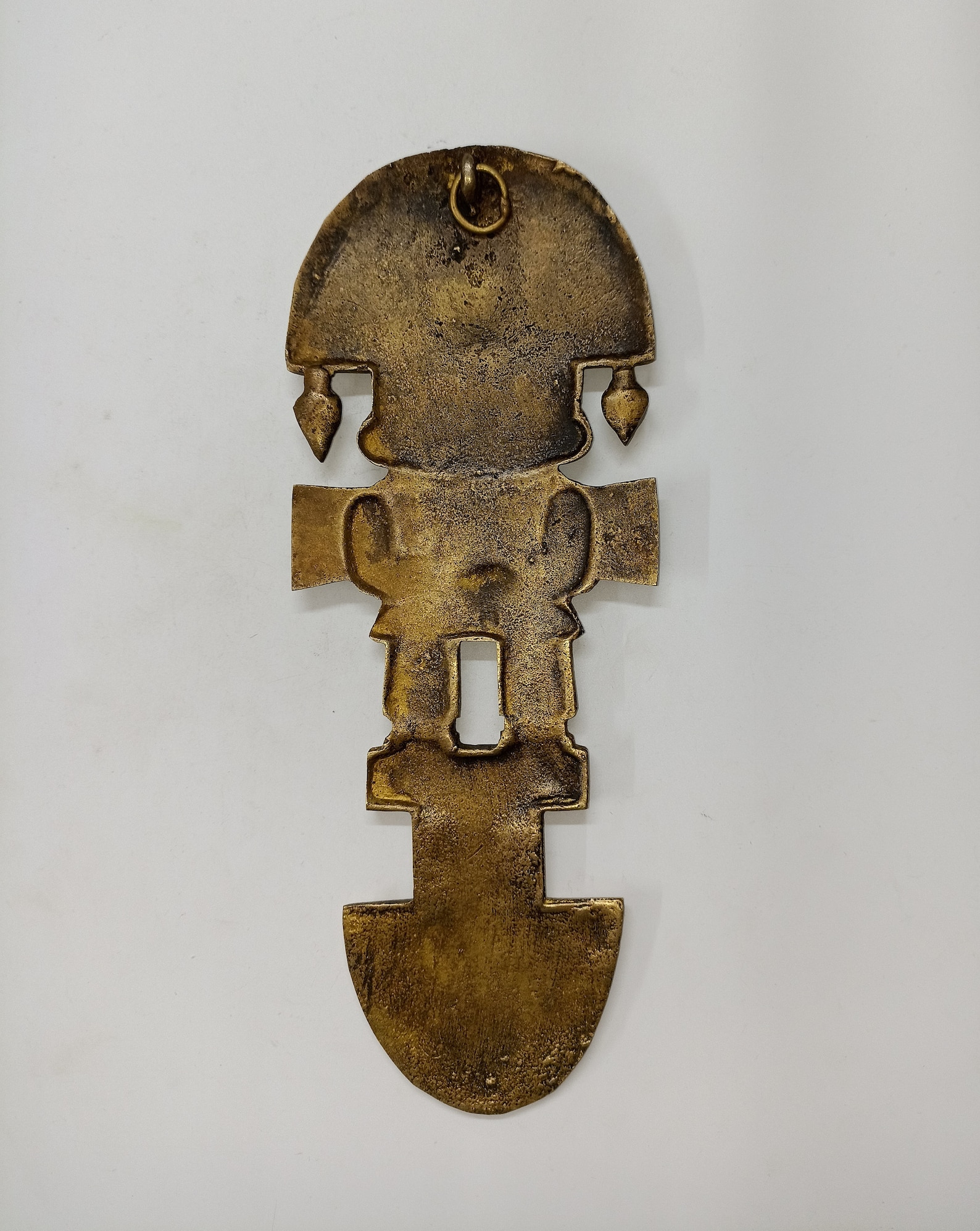 Good Luck Tumi Peru God Wall Mount Decor | Brass Totem Deity Inspired ...