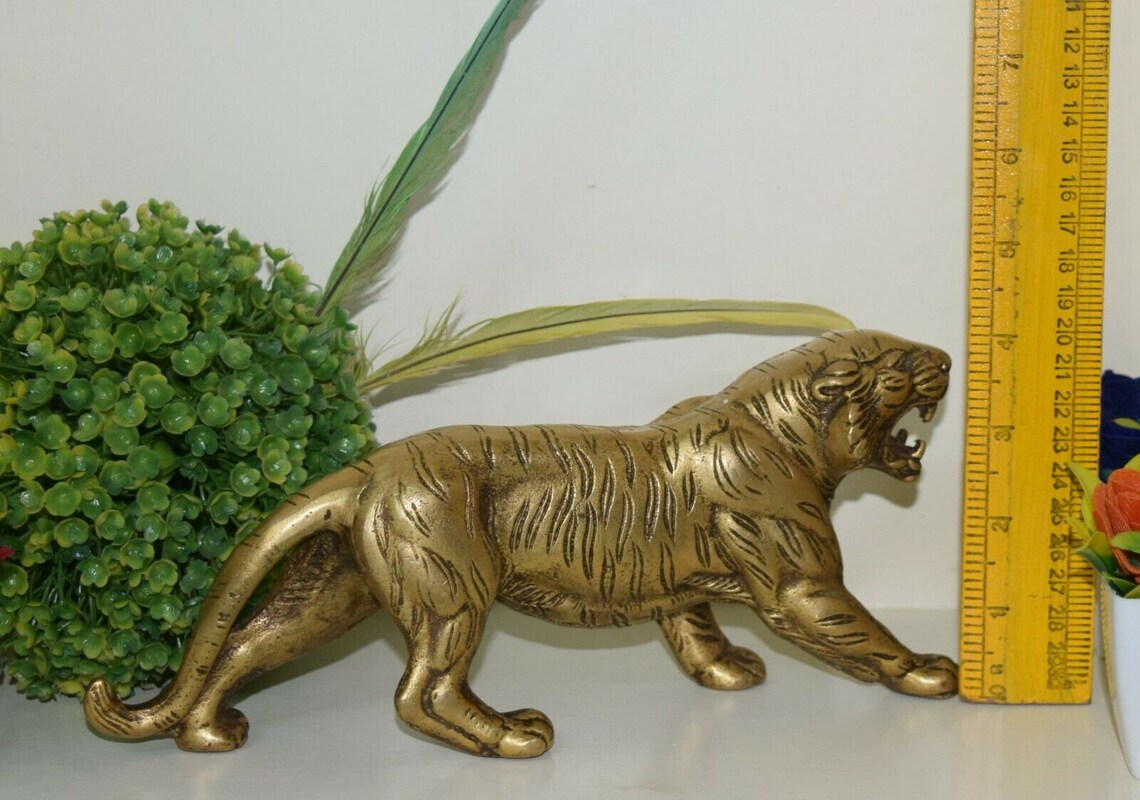 Angry Tiger Statue Wildcat Tabel Decor Siberian Tiger | Etsy