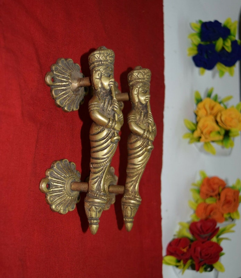 Lady Playing Trumpet Door Pull Brass Puppet Door Handle - Etsy