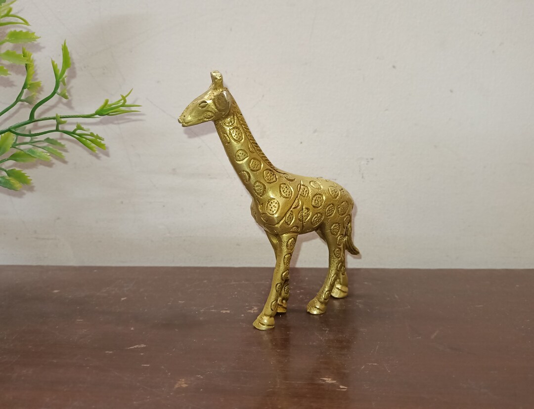 Brass Baby Giraffe Statue | Beautiful Calf of Giraffe Animal Sculpture ...