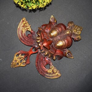 Brass Yali Face Wall Hanging | Handicrafts Mythical Yali Wall Decor ...