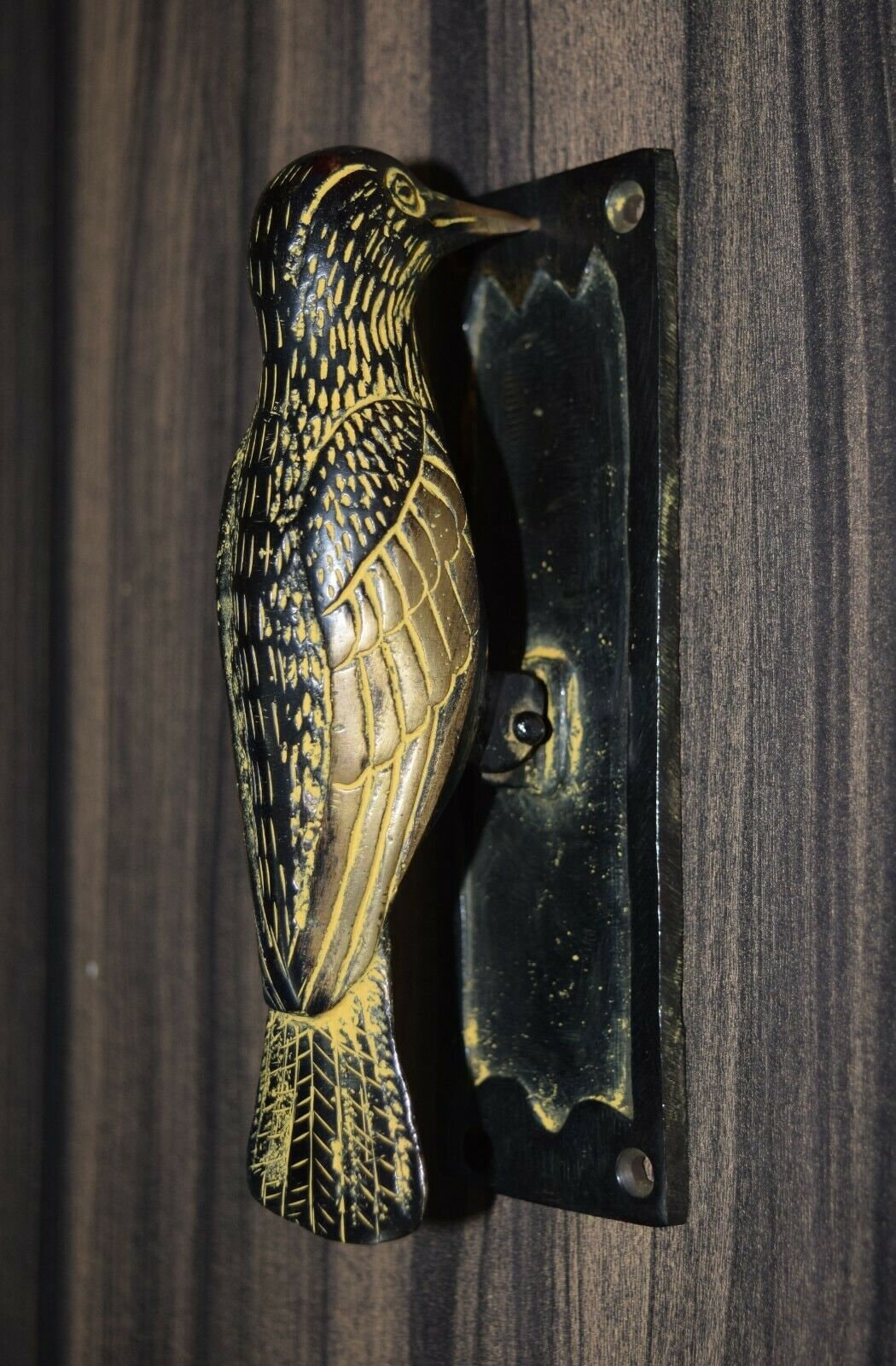 Kingfisher Bird Style Brass Door Bell Woodland Sparrow Door - Etsy