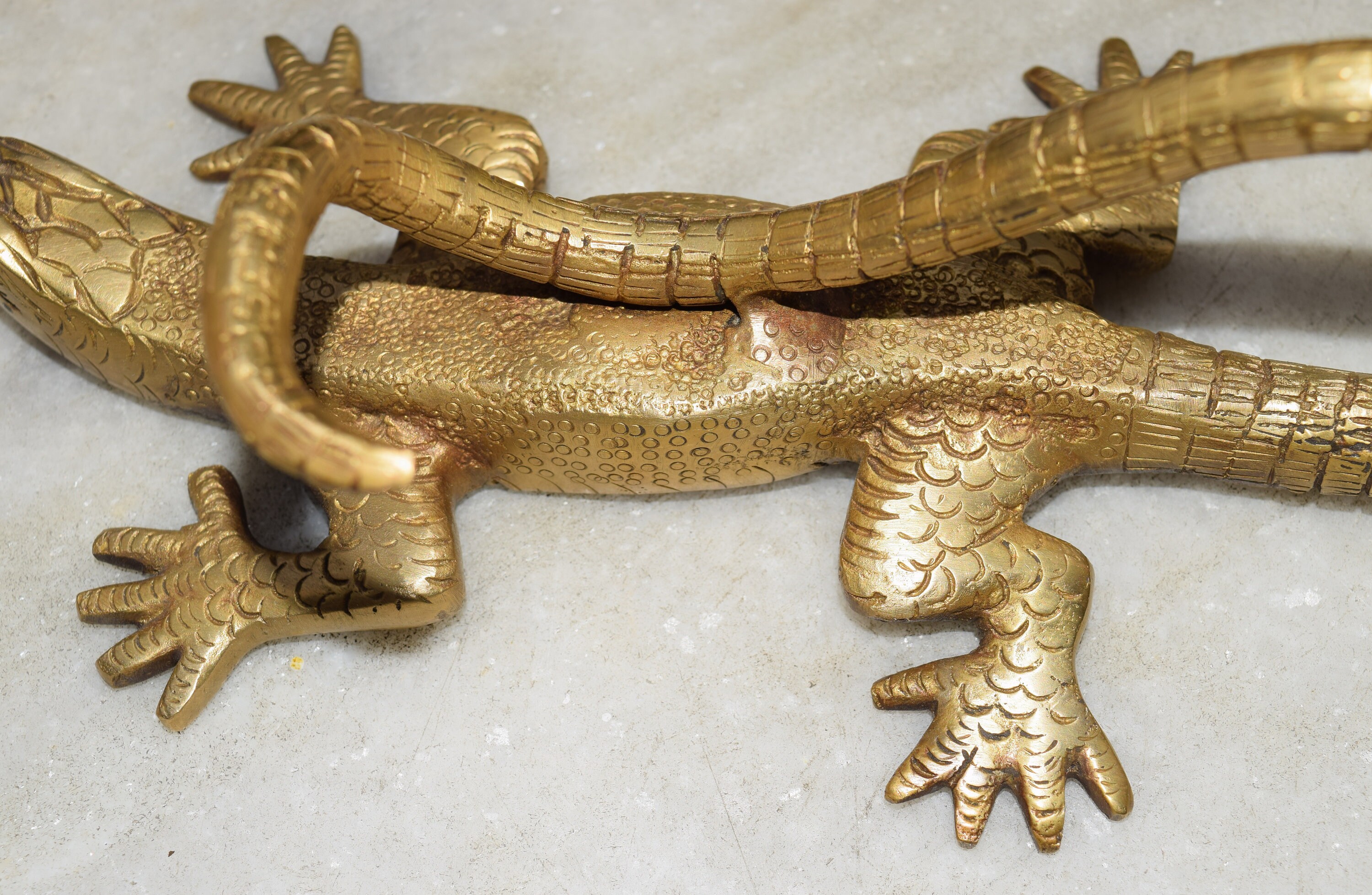 9'' Inches Reptile Shape Table Decor Office Brass | Etsy