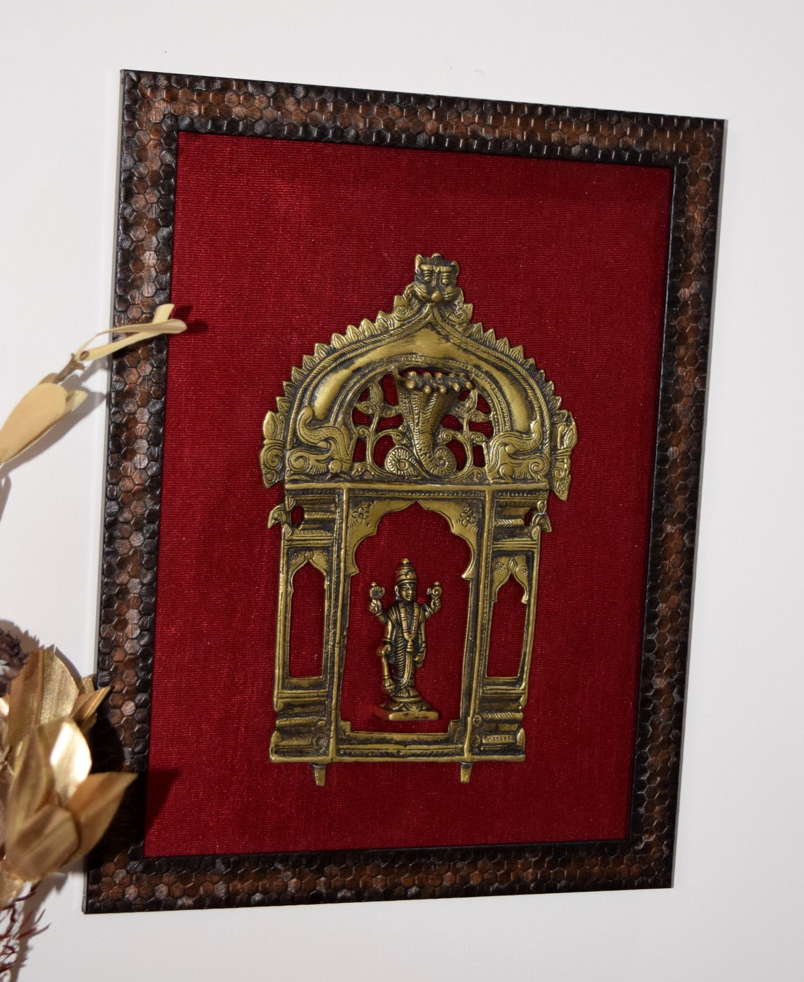 Brass God Vishnu Snake Prabhavali Frame 15.5'' | Etsy