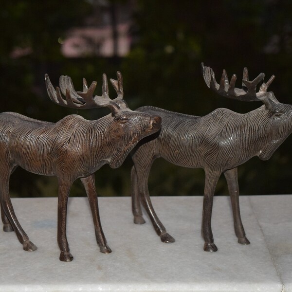Brass Reindeer - Etsy