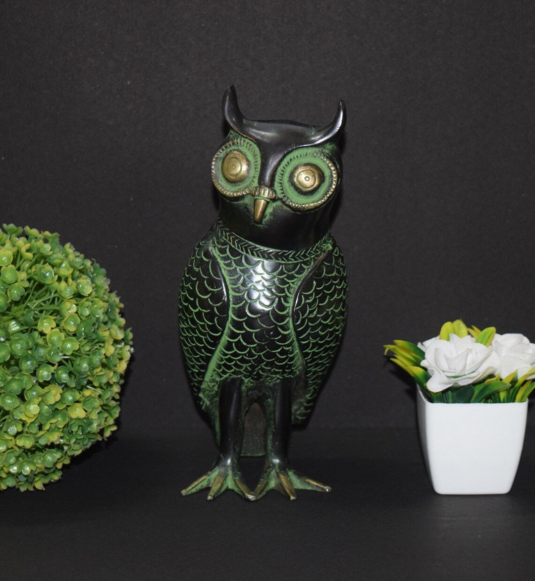 Owl Night Bird Statue | Owl Design Handmade Table Decor Statue ...