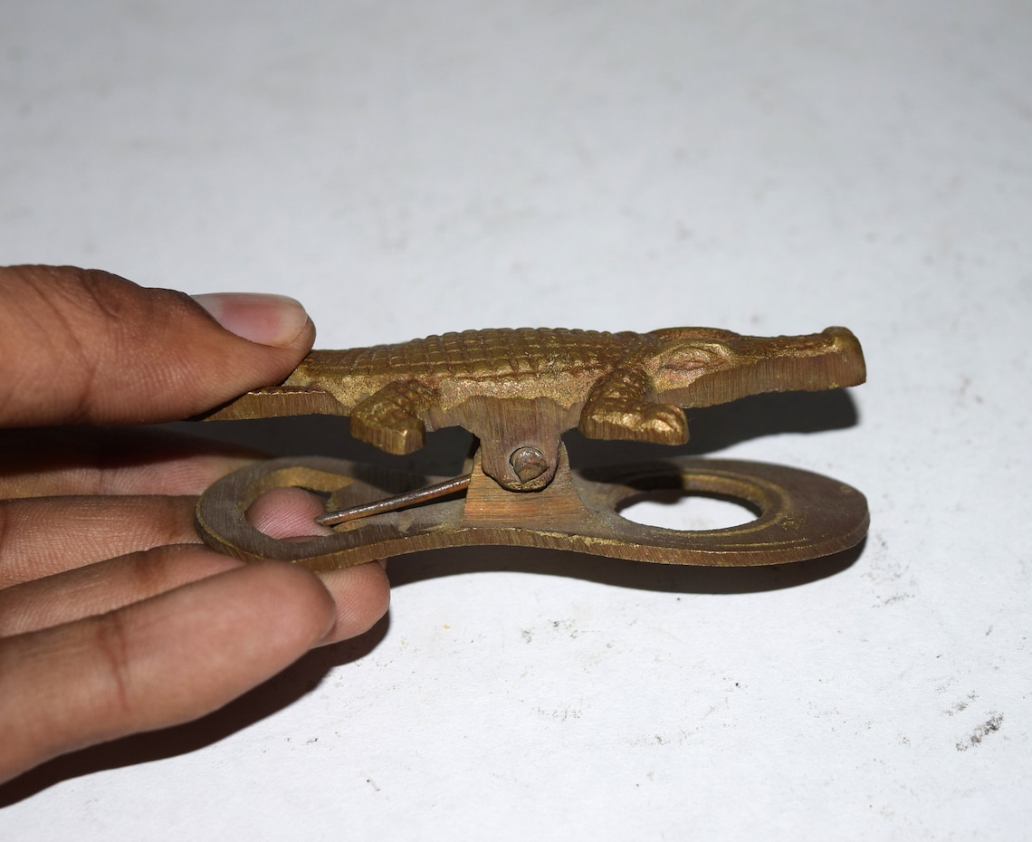 Alligator Shape Paper Clip Brass Lizard Shape Paper Fastener - Etsy