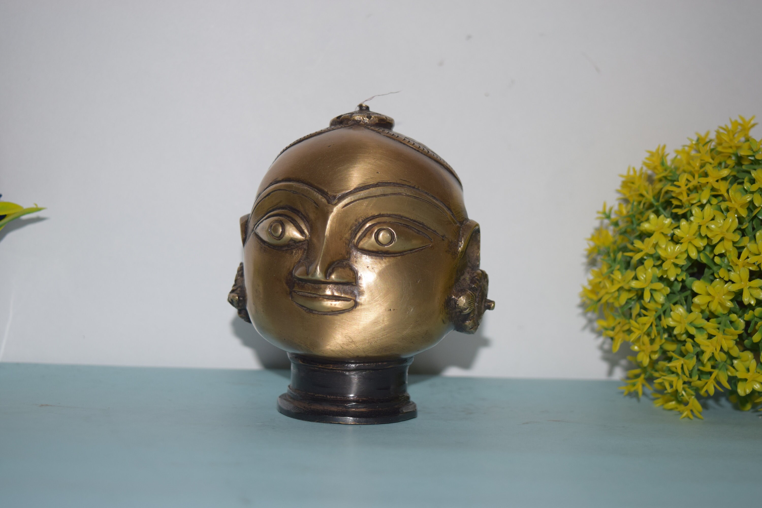 Pretty Gauri Face Brass Gangaur Gauri Head Indian Goddess - Etsy