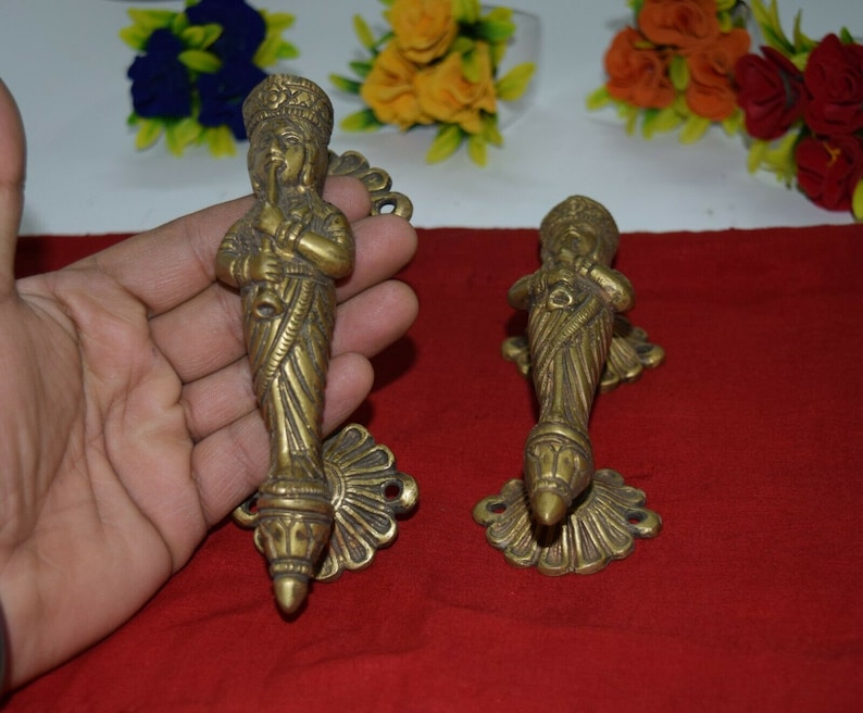 Lady Playing Trumpet Door Pull Brass Puppet Door Handle - Etsy