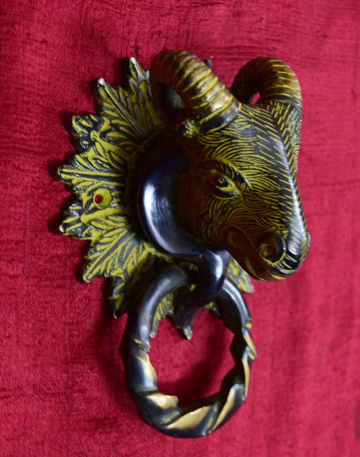 Brass Goat Door Knocker Handicrafts Sheep Door Knocker - Etsy