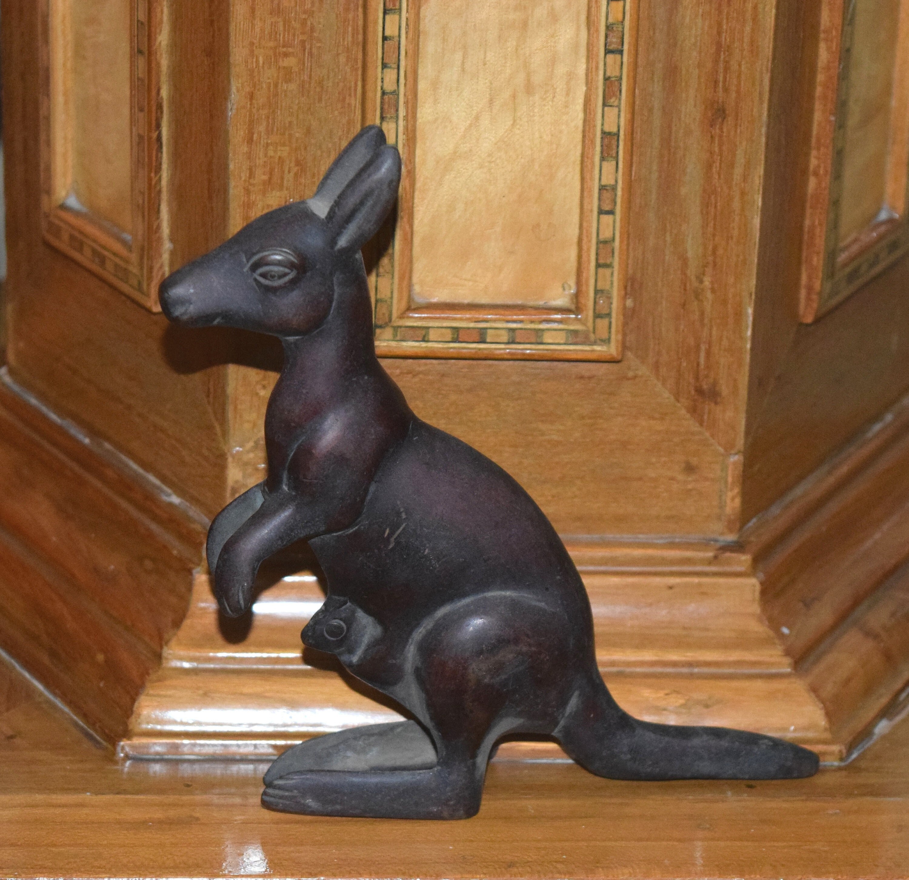 Brass Australian Native Joey Figurine Kangaroo Mom With Baby - Etsy
