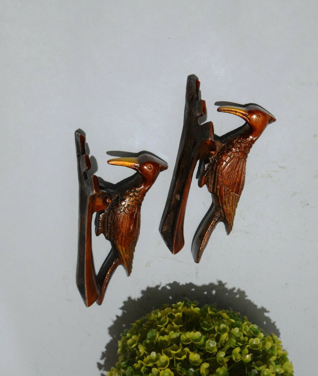 Brass Woodpecker Knocker | Handmade Bird Shape Door Bell | Set of 02 ...