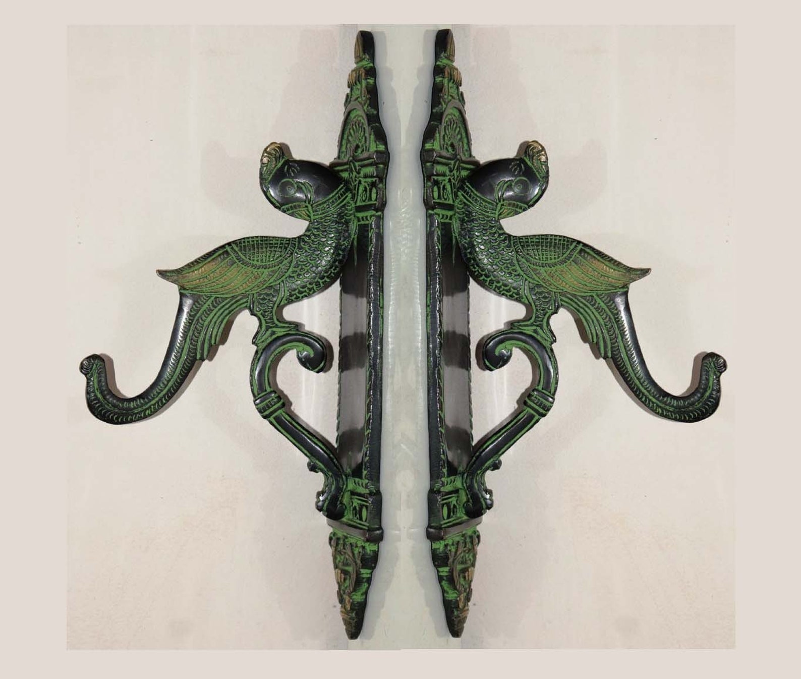 Brass Curvy Tail Parrot Bracket Wall Hooks Hook for Hanging - Etsy