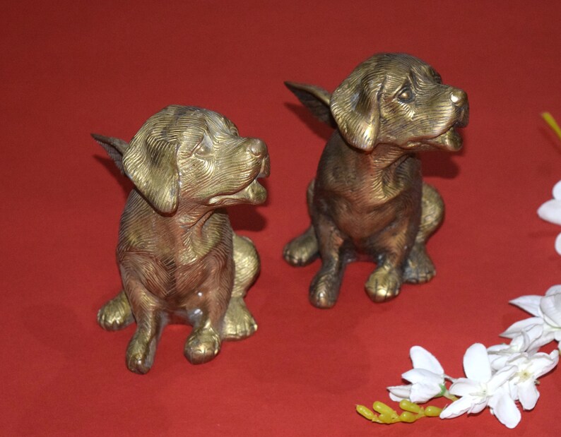 Poppet Angel Dog Statue Loving Buddies Dog Set Flying | Etsy