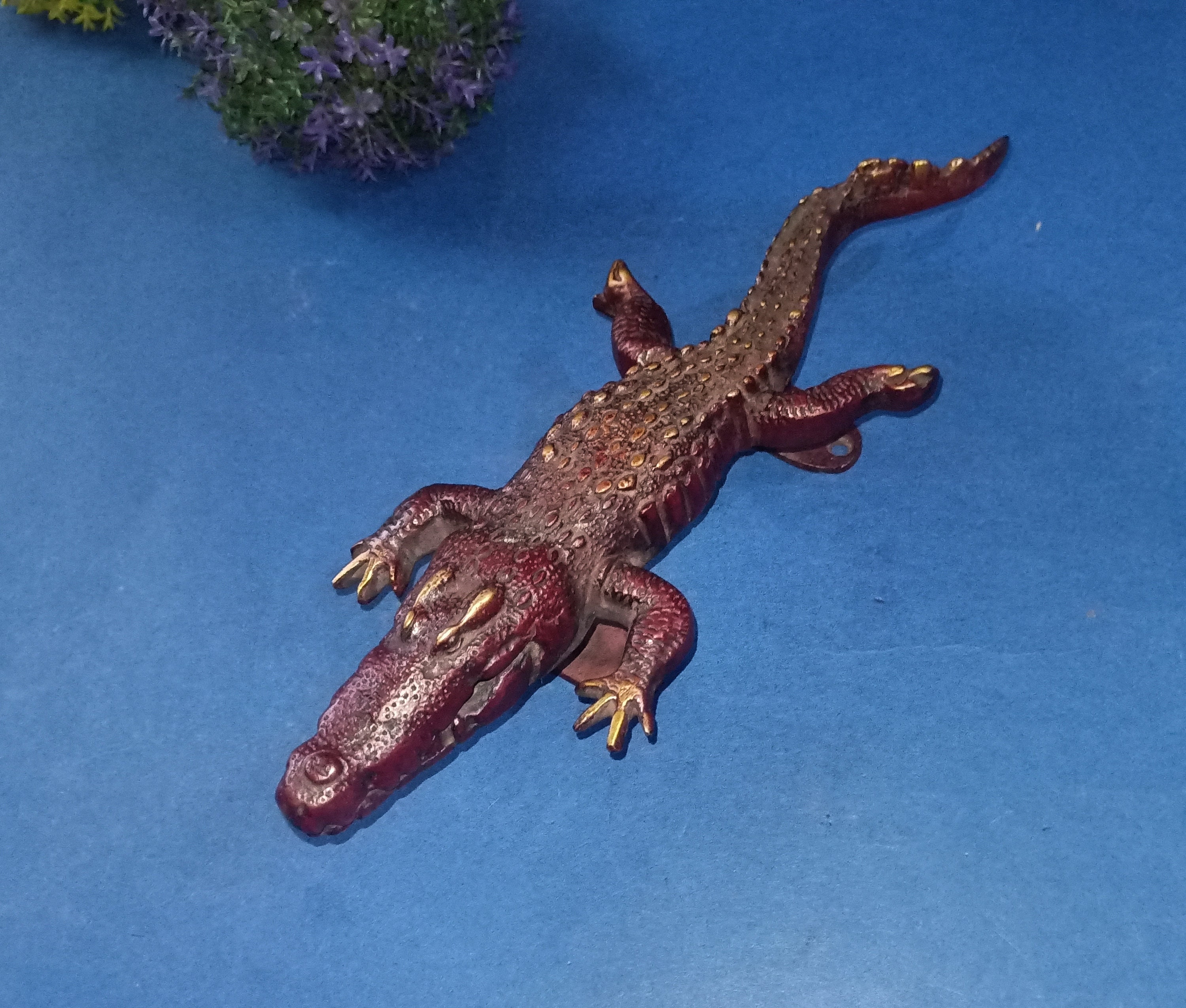 Monitor Lizard Pull for Entry Door Decoration Brass Nile - Etsy