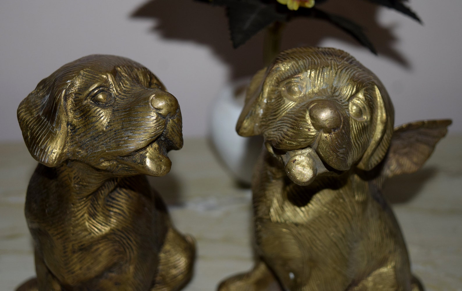 Poppet Angel Dog Statue Loving Buddies Dog Set Flying - Etsy