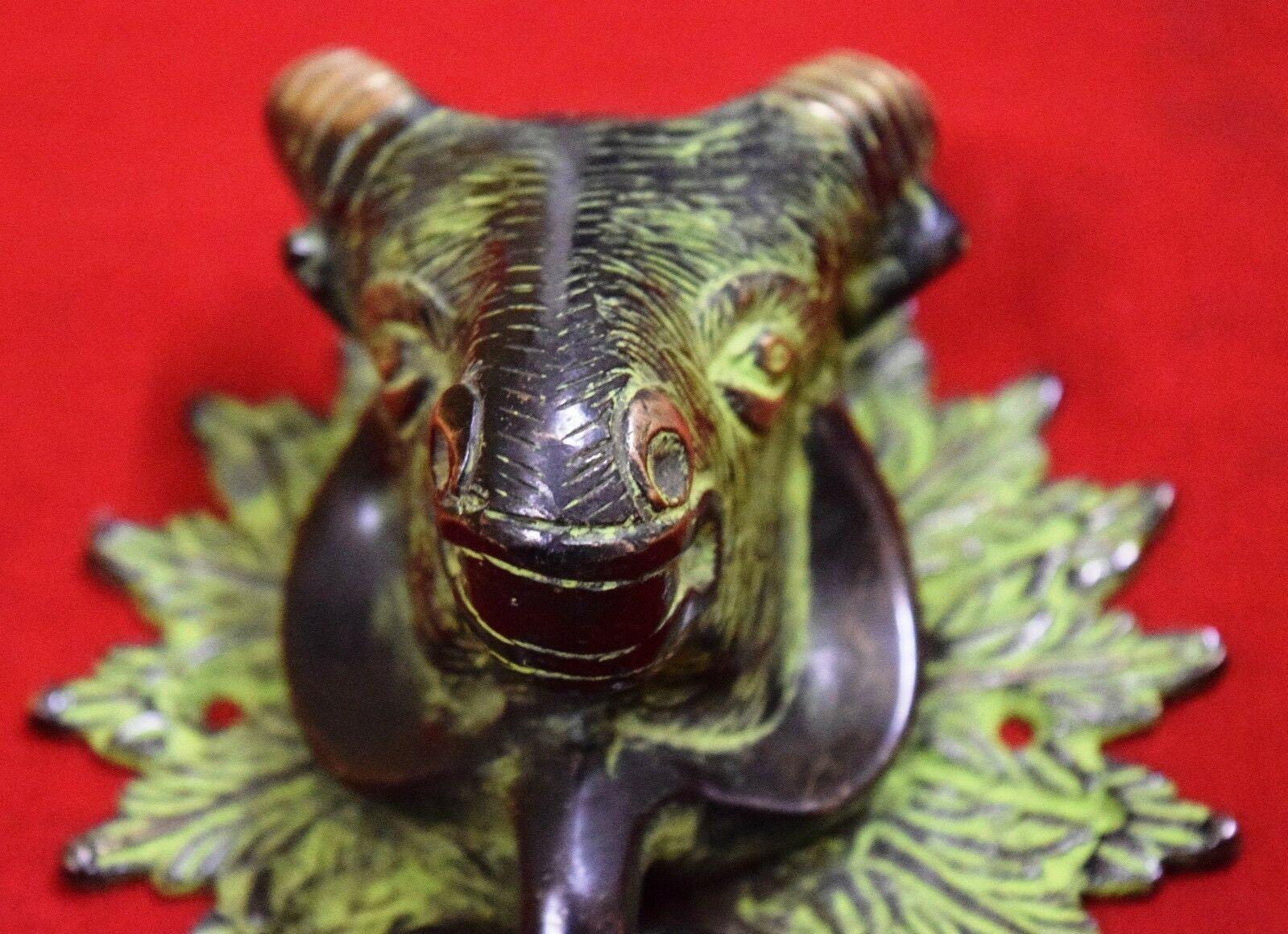 Goat Head Door Knocker Brass Sheep Door Knocker Animal - Etsy