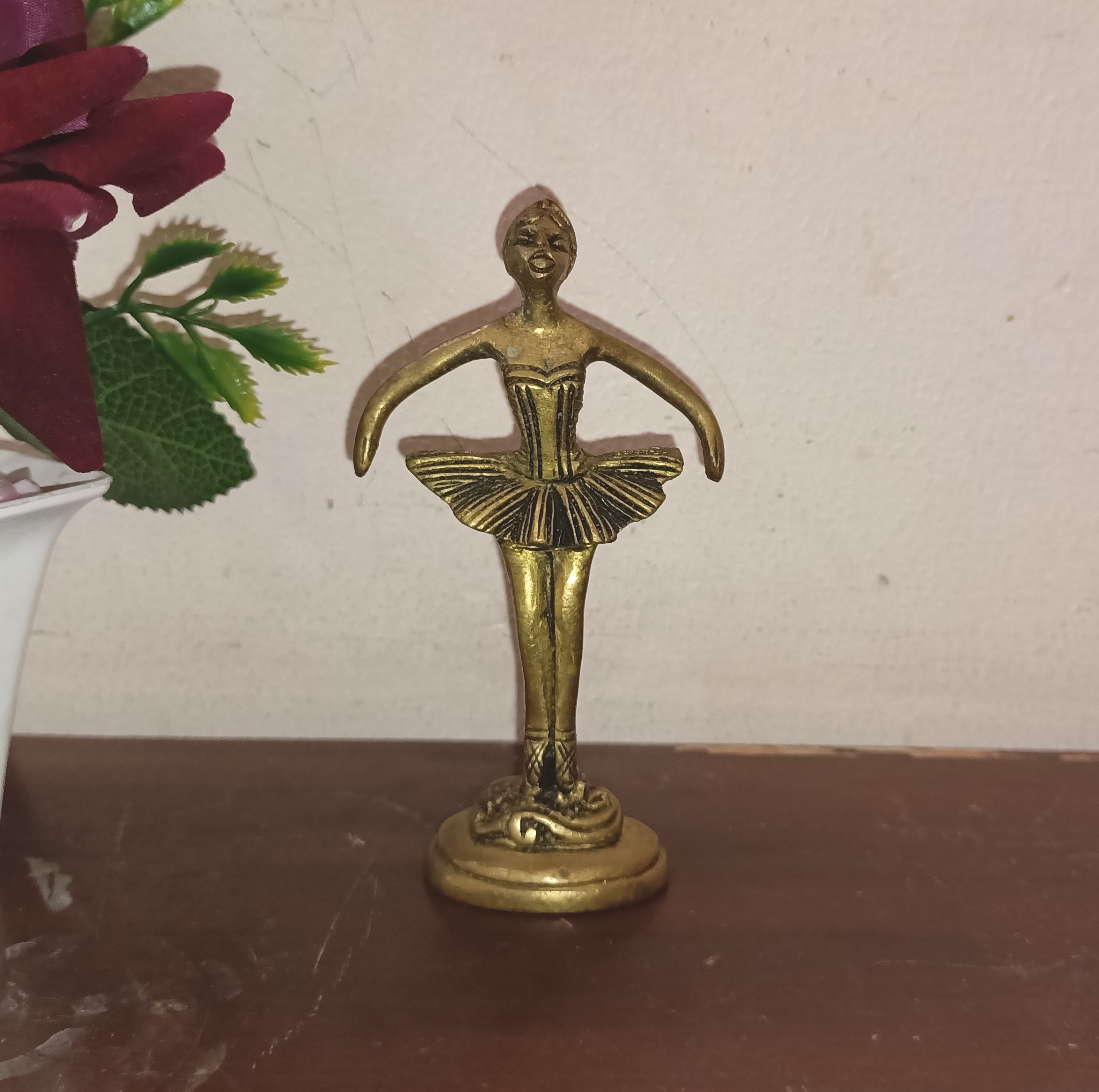 Brass Dancing Ballet Statue Thank You Posture Idol Graceful Lady ...