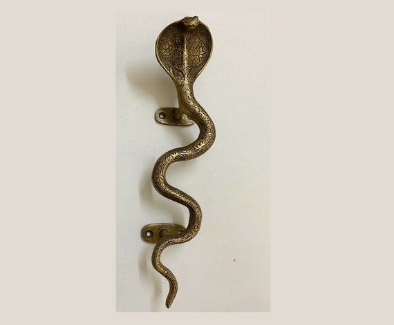 11.5 Inches Venomous Snake Door Handle Brass Antique Theme - Etsy