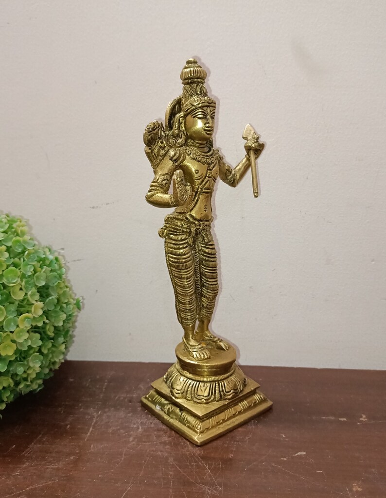 Lord Vishnu Rama Avatar Statue Ram Darbar Brass Murti Ramchandra With ...