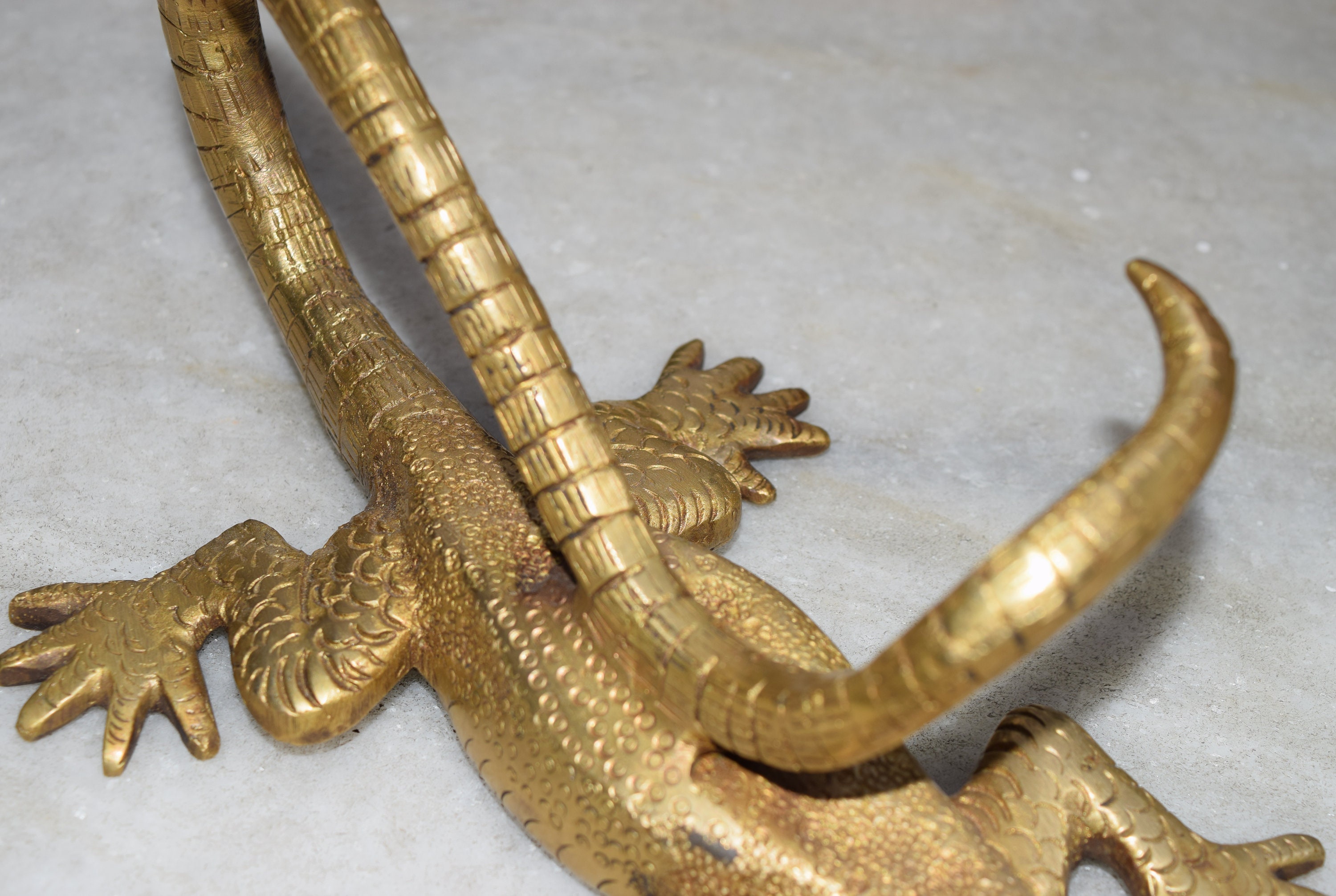 9'' Inches Reptile Shape Table Decor Office Brass | Etsy