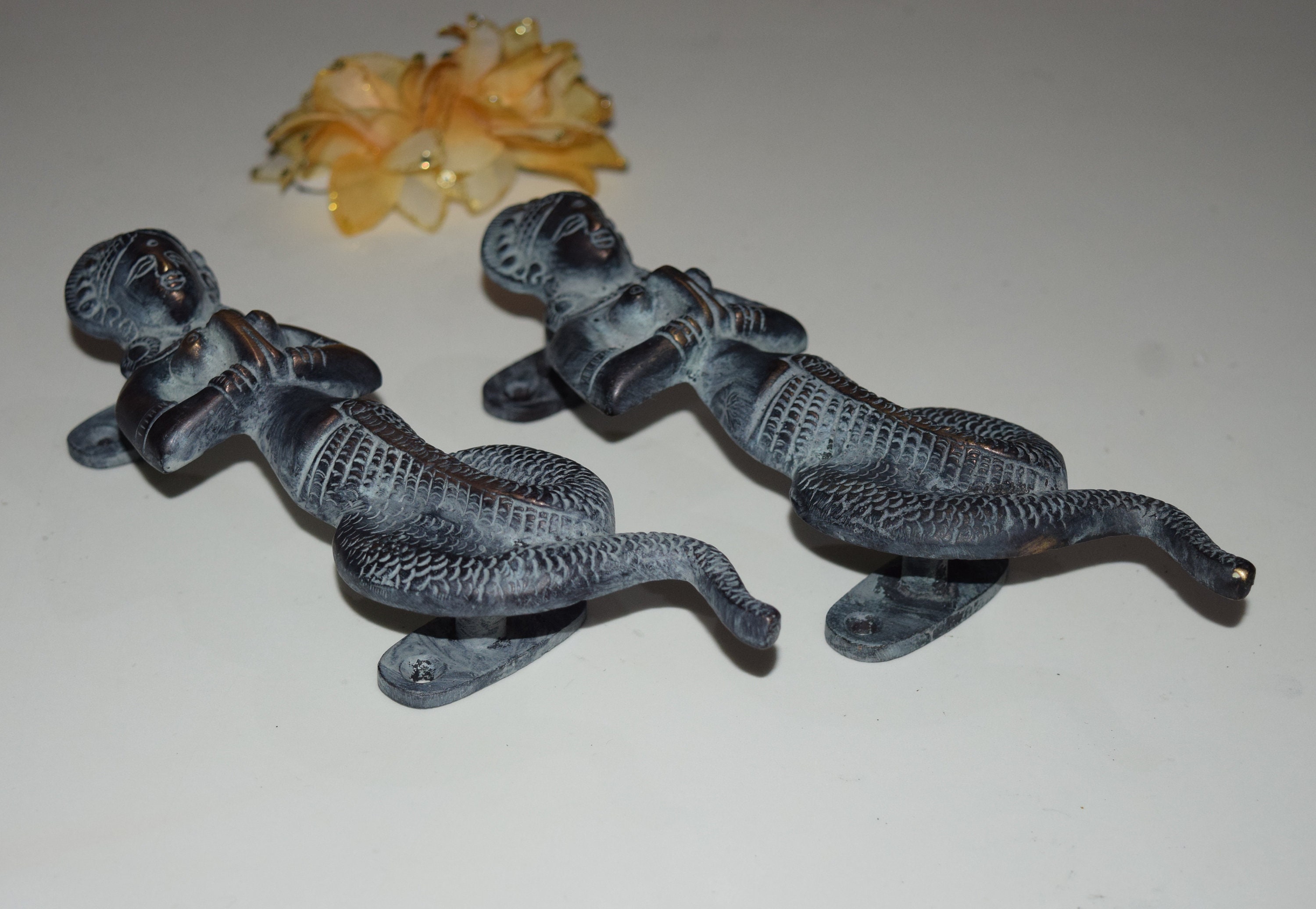 Mermaid Shape Naag Kanya Door Pull Snake Goddess Antique - Etsy