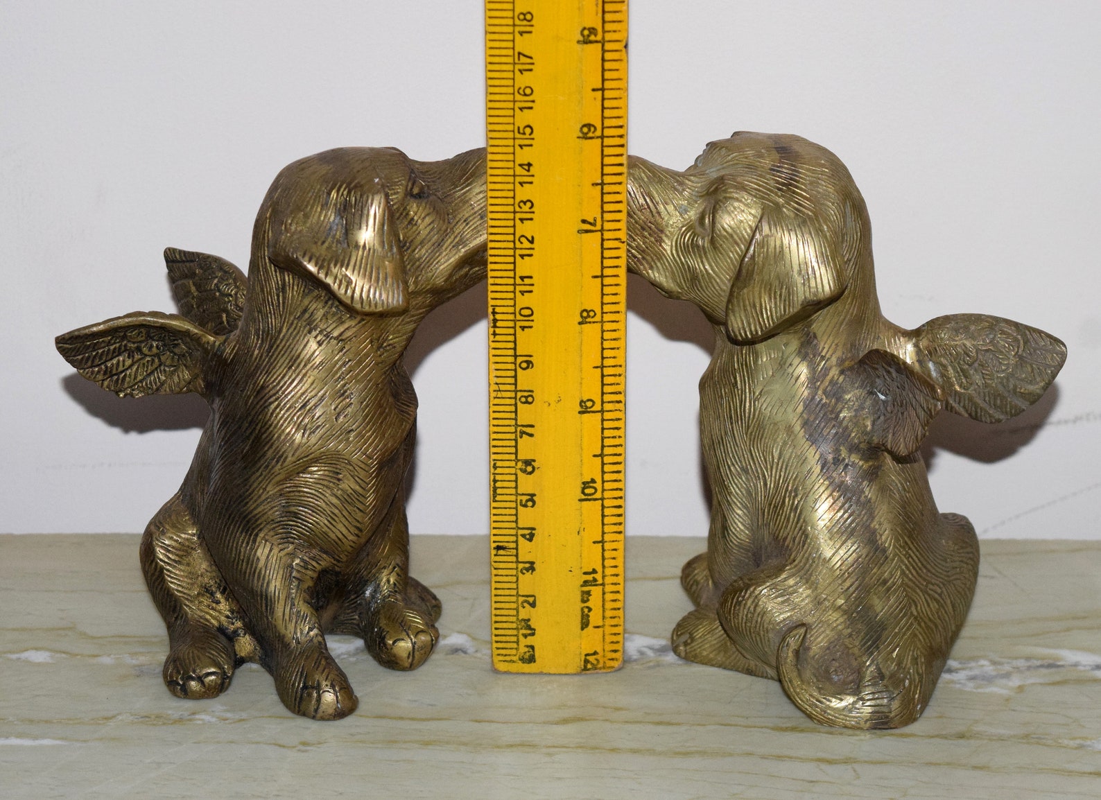 Poppet Angel Dog Statue | Loving Buddies Dog Set | Flying Puppy Pair - Etsy