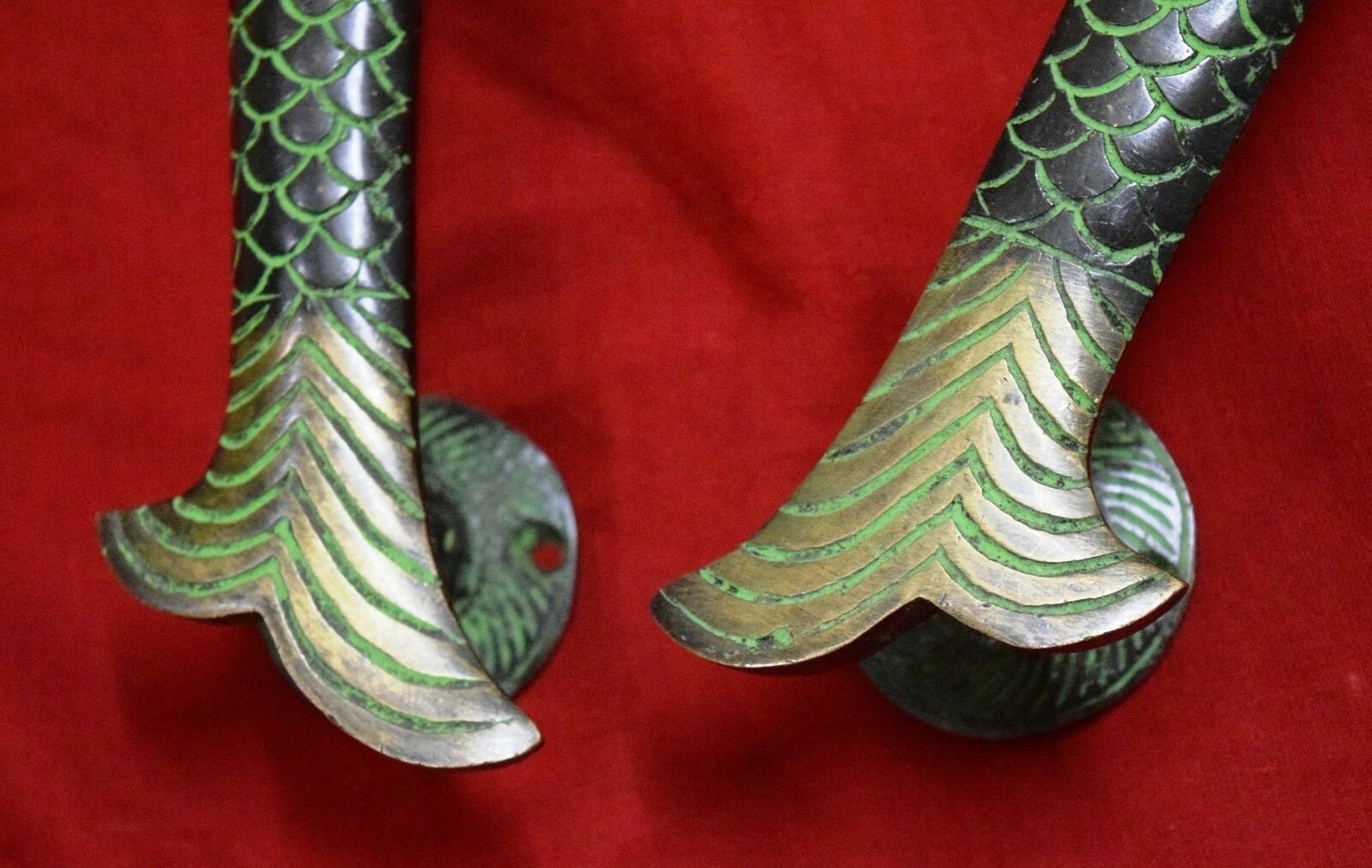 Nautical Brass Fish Door Handle Fish Shape Unique Design | Etsy