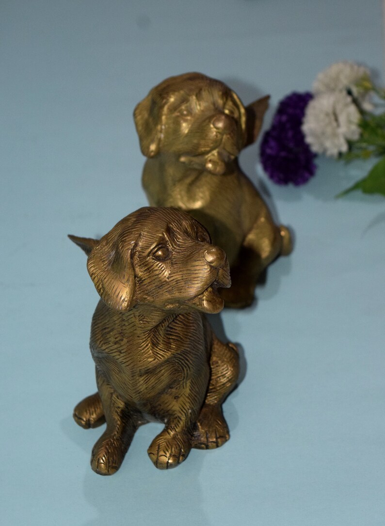 Poppet Angel Dog Statue Loving Buddies Dog Set Flying | Etsy