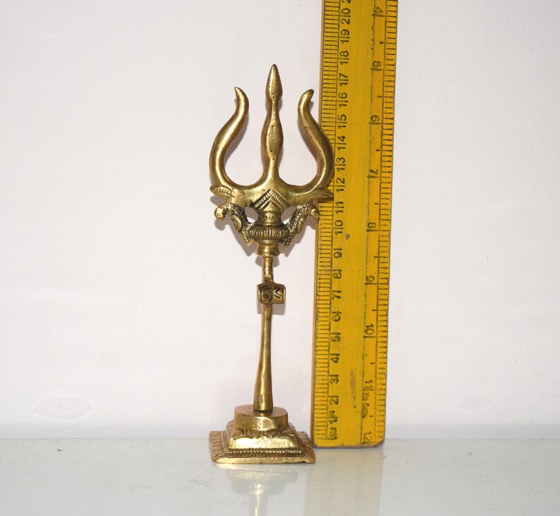 Hindu Deity Heritage Trishula Brass Lord Shiva Trident With - Etsy