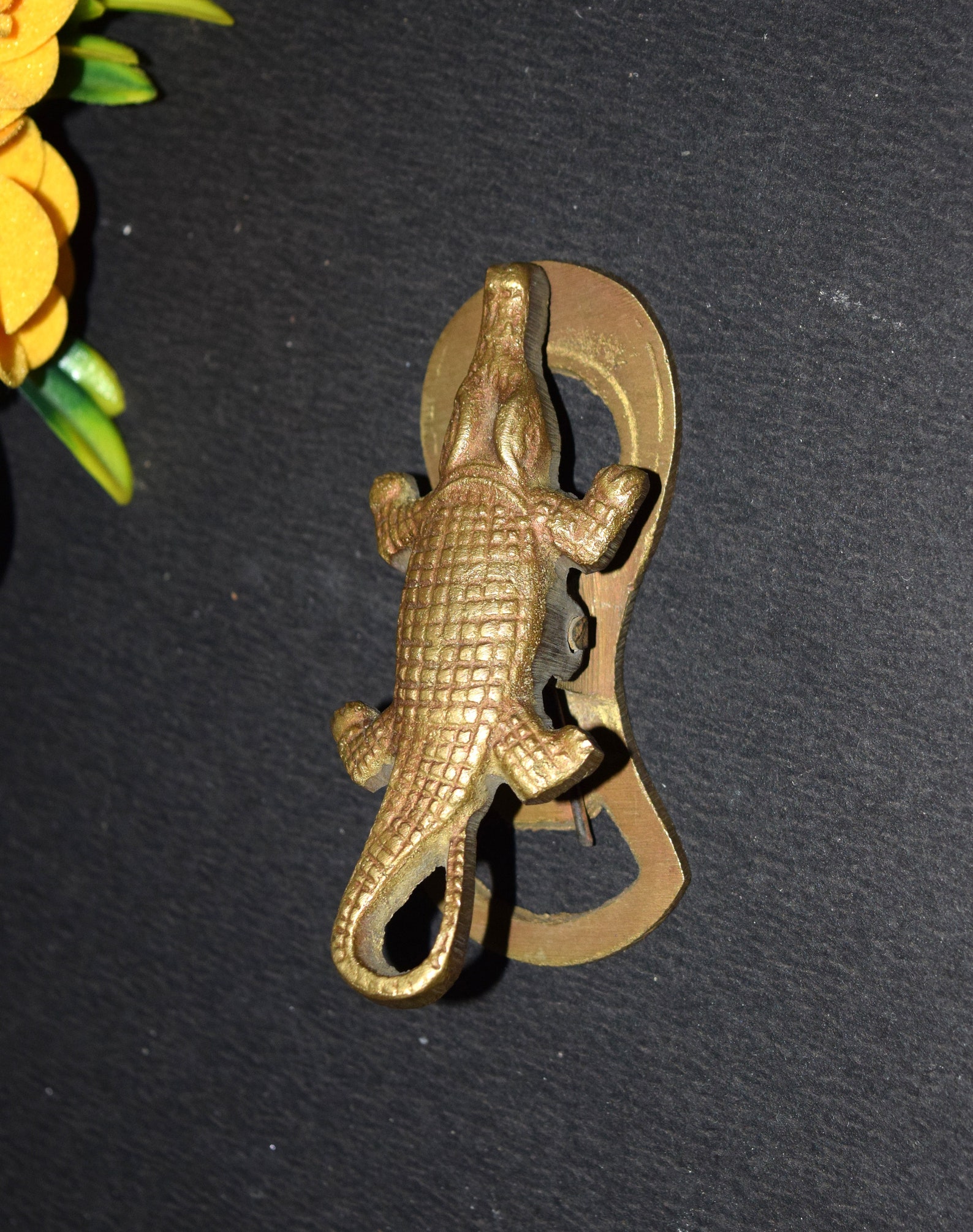 Alligator Shape Paper Clip Brass Lizard Shape Paper Fastener - Etsy