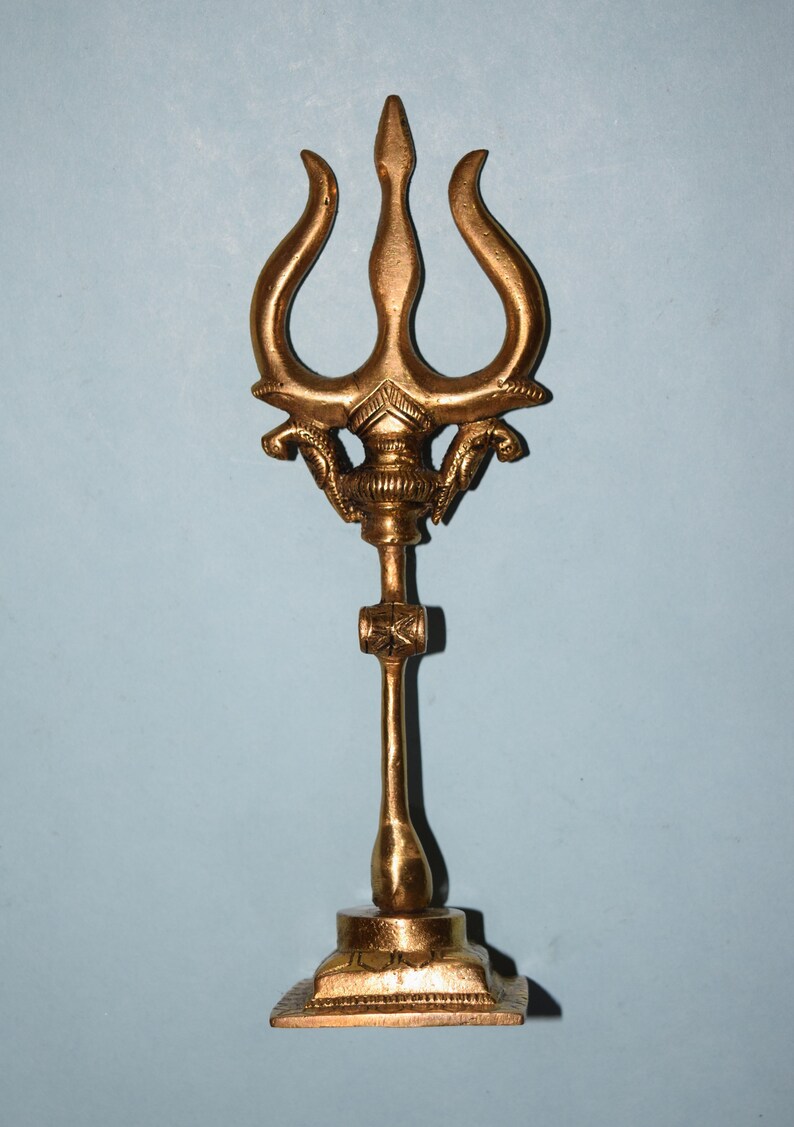 Hindu Deity Heritage Trishula Brass Lord Shiva Trident With - Etsy