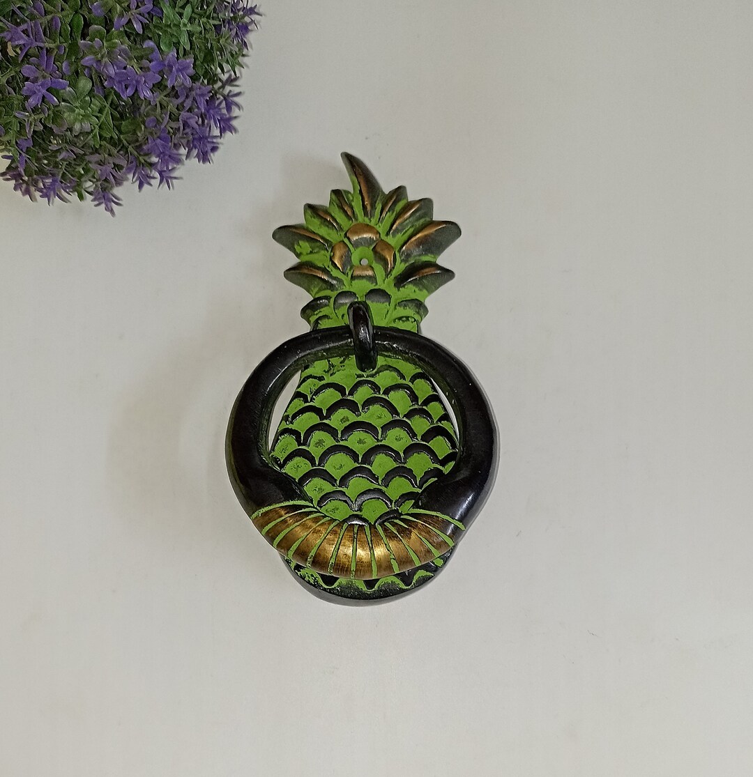 Pineapple Fruit Design Door Knocker | Brass Tropical Fruit Design Sweet ...