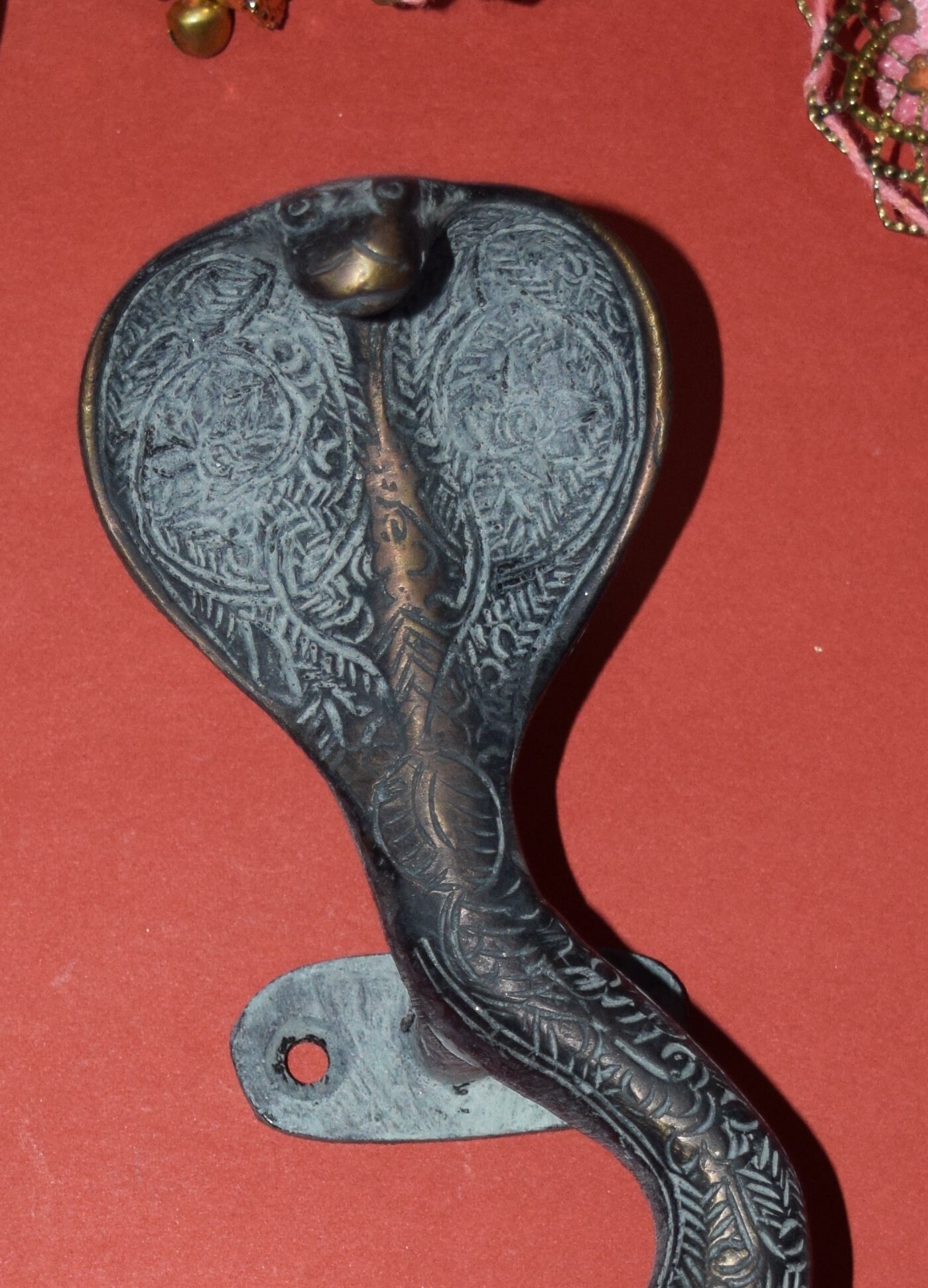 Asian Cobra Snake Door Handle Brass 11.5 Inches Rattle - Etsy