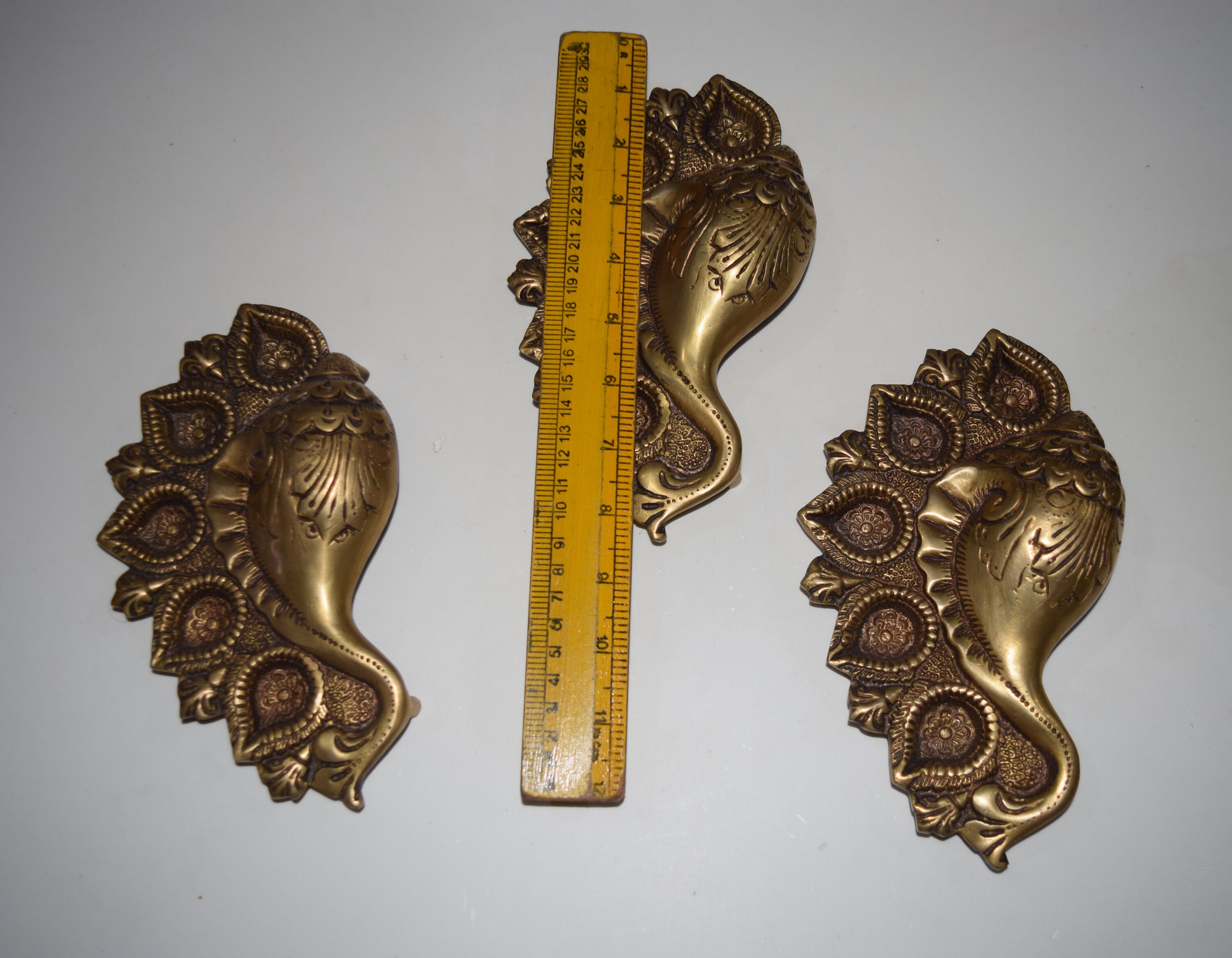 Multi Faced Ganesha Oil Wick Diya Set of 03 Pieces Pagla - Etsy UK